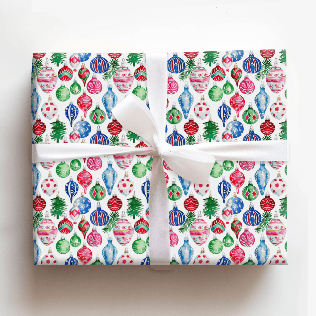 Decorate the Tree! Wrapping Paper: Christmas Tree Gift Wrap – Aspen & Arlo
