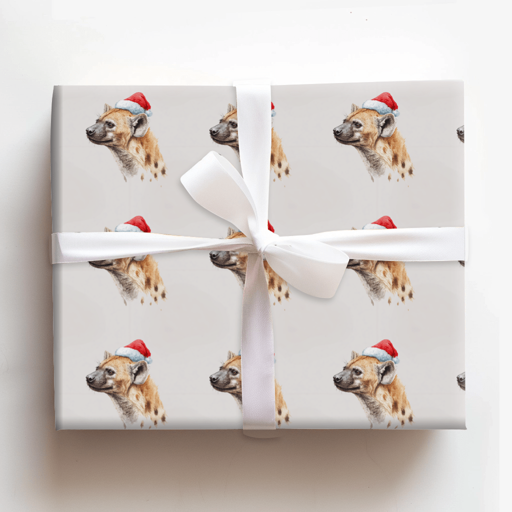 Holiday Hyena Wrapping Paper: Christmas Gift Wrap for Animal Lovers – Aspen & Arlo