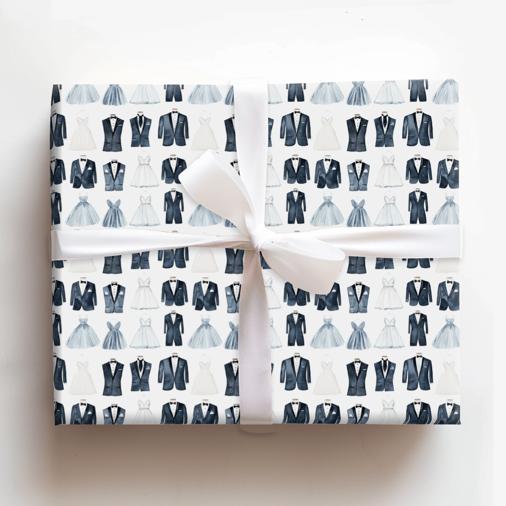 Sway Wrapping Paper: Wedding Bridal Gift Wrap Wrapping Paper – Aspen ...