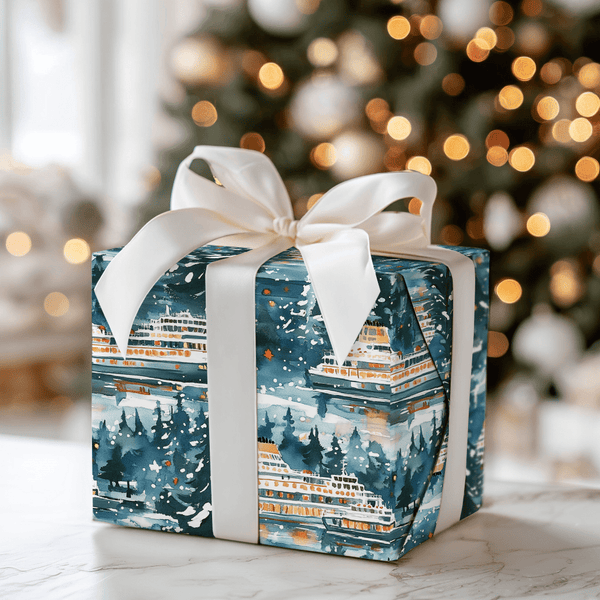 Ferry Boat Wrapping Paper: Seattle Cruise Ship Gift Wrap – Aspen & Arlo