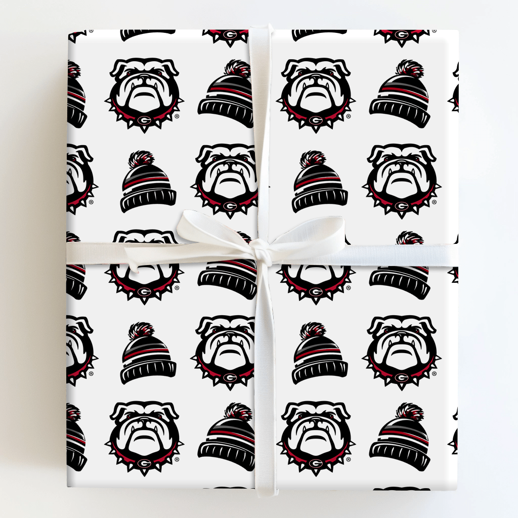 Georgia Beanie Wrapping Paper: SEC Collegiate Gift Wrap – Aspen & Arlo