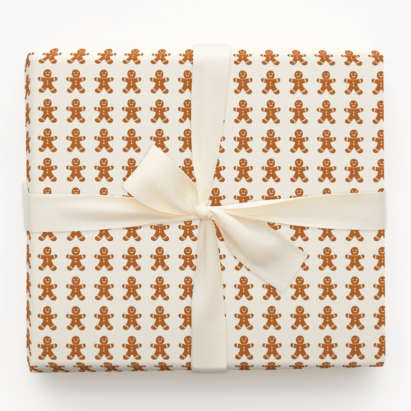 Gingerbread Hugs Wrapping Paper: Christmas Cookie Gift Wrap – Aspen & Arlo