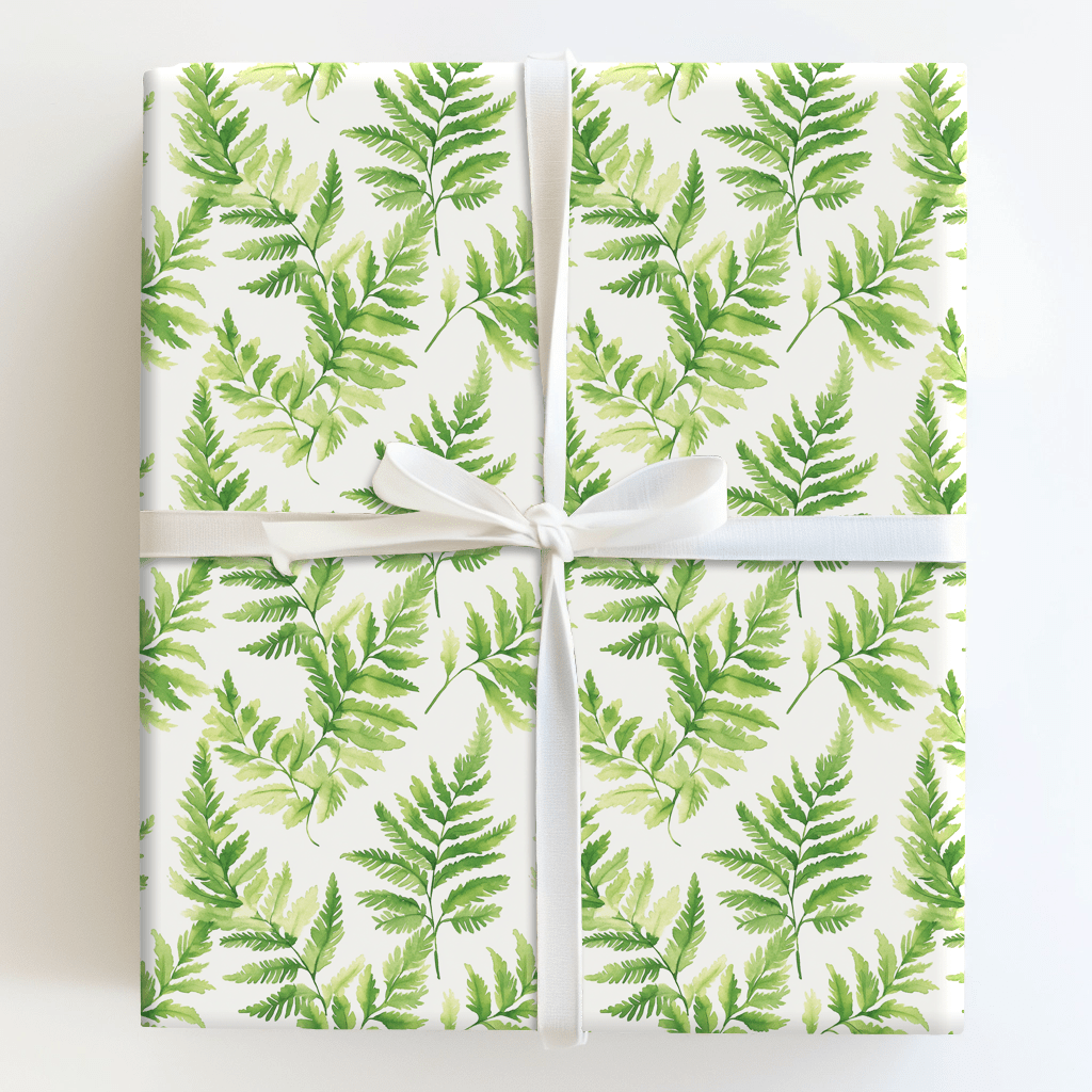 Fern Real Though Wrapping Paper: Floral Garden Gift Wrap – Aspen & Arlo