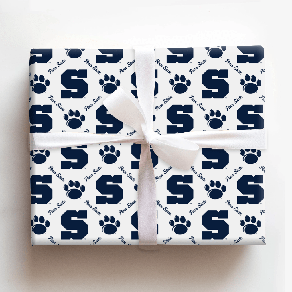 Super S Penn State Wrapping Paper: Collegiate Gift Wrap Wrapping Paper ...