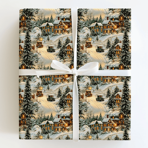 Wonderful Vintage Eve Wrapping Paper: Classic Christmas Gift Wrap ...