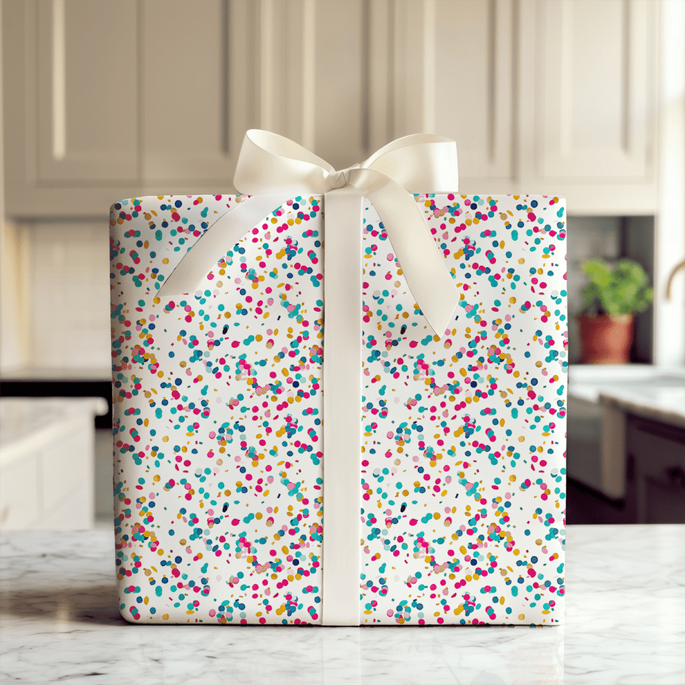 Catch the Confetti Wrapping Paper: Birthday Confetti Gift Wrap – Aspen ...