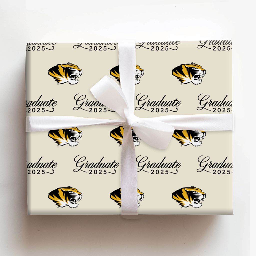 Mizzou Graduate Wrapping Paper: Missouri Gift Wrap for College Alumni ...