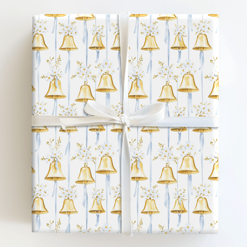 Chime After Chime Wrapping Paper: Vintage Bridal Gift Wrap – Aspen & Arlo