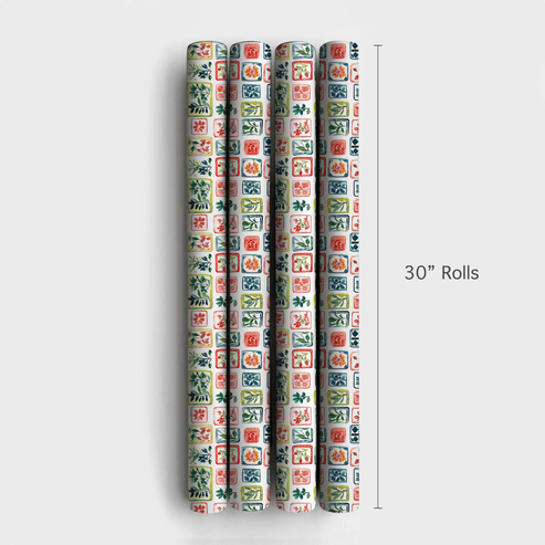 Mahjong with the Girls Wrapping Paper: Mahjong Game Gift Wrap – Aspen ...