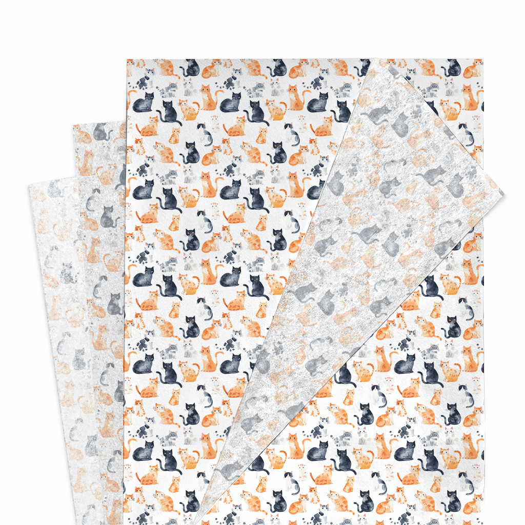 Purring Around Tissue Paper Wrapping Paper – Aspen & Arlo Gift Wrap