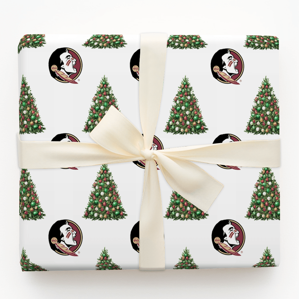 Seminole Fir Spirit Wrapping Paper: Florida State Gift Wrap – Aspen & Arlo