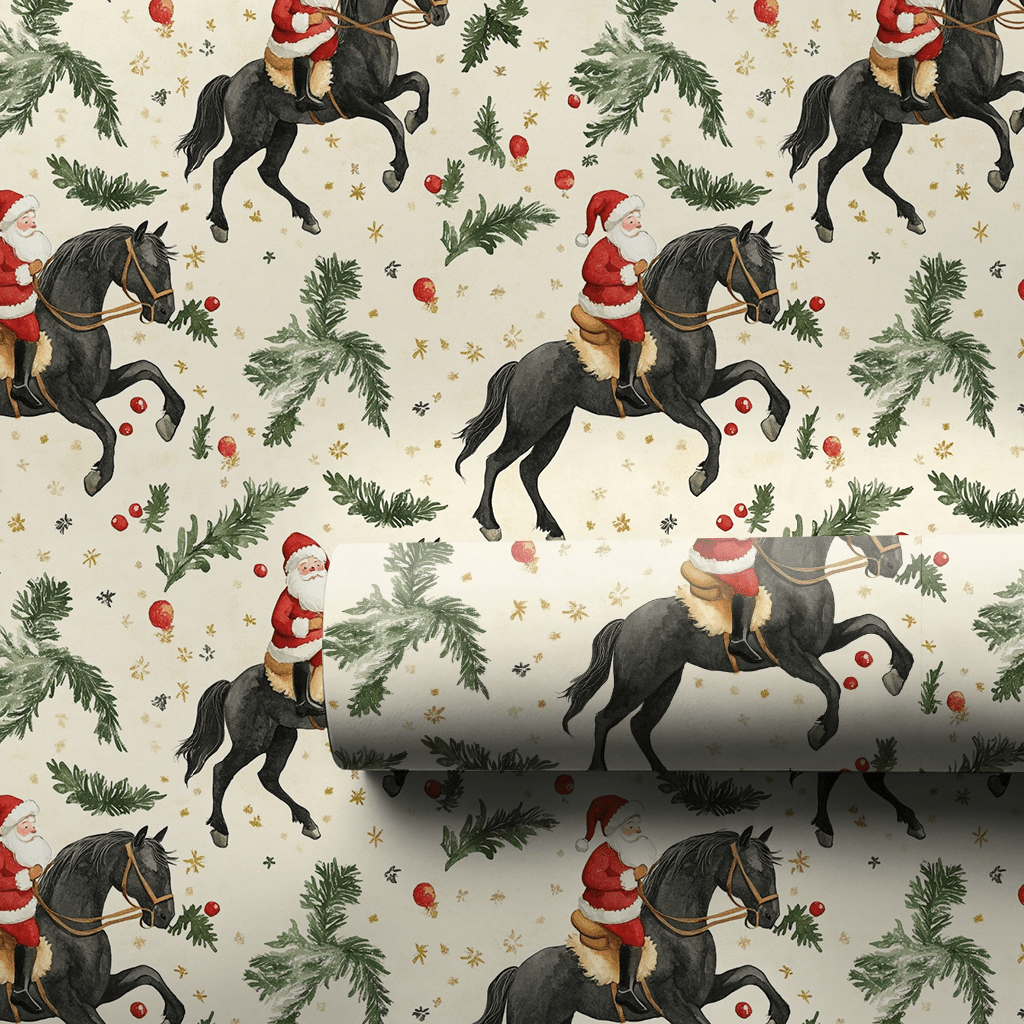 Jingle Jolly Santa Wrapping Paper – Aspen & Arlo Gift Wrap