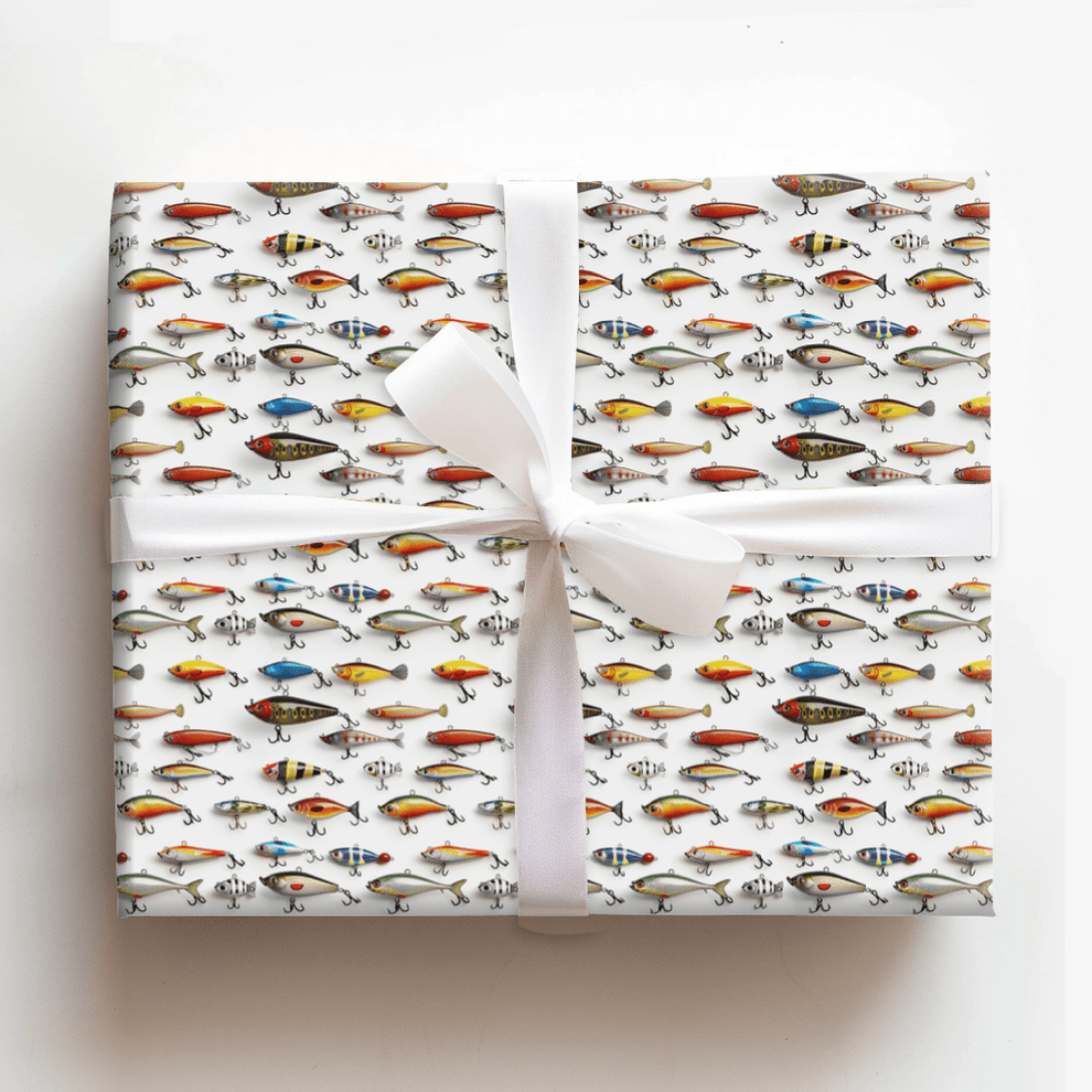 Weekend Allure Wrapping Paper: Fishing Gift Wrap – Aspen & Arlo