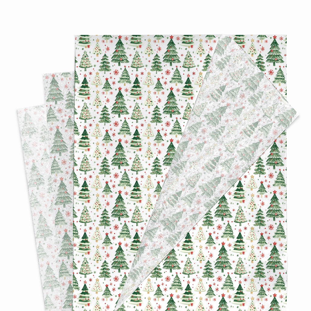 Christmas Green Tree Tissue Paper Wrapping Paper – Aspen & Arlo Gift Wrap