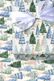 Icy Christmas Wrapping Paper: Whimsical Green Santa Gift Wrap – Aspen ...