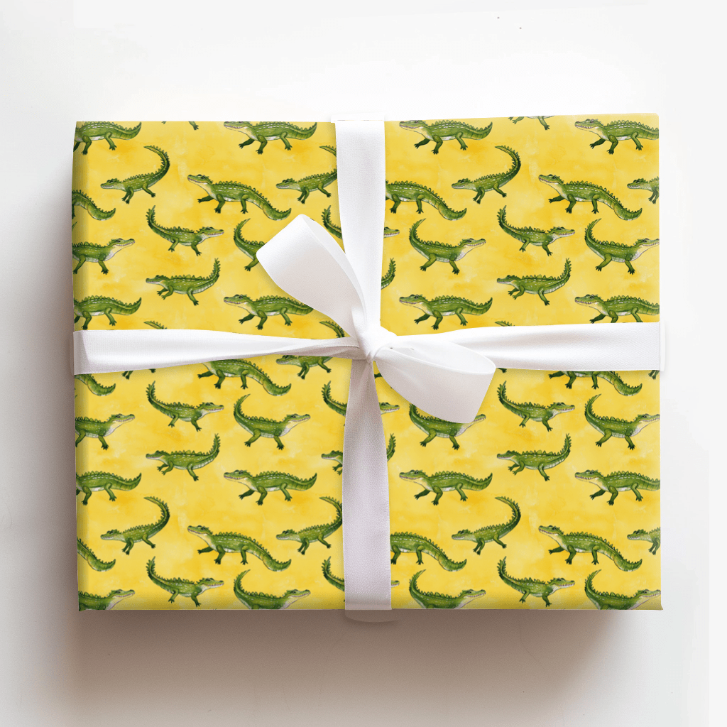 Gators Baby Wrapping Paper: Alligator Gift Wrap for Home Decor Wrapping ...