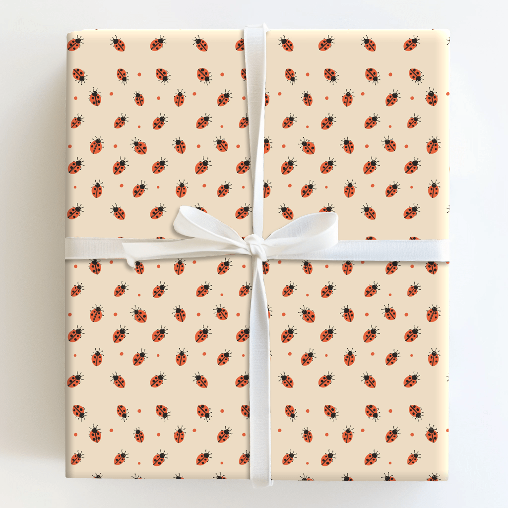 Lucky Ladies Wrapping Paper: Ladybug Gift Wrap Wrapping Paper – Aspen ...