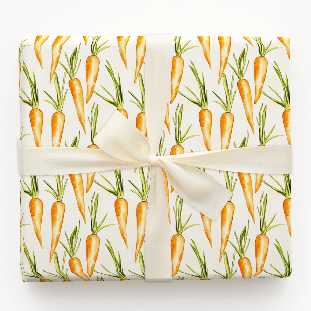 Garden Party Hoppin Wrapping Paper: Carrot Birthday Gift Wrap – Aspen ...
