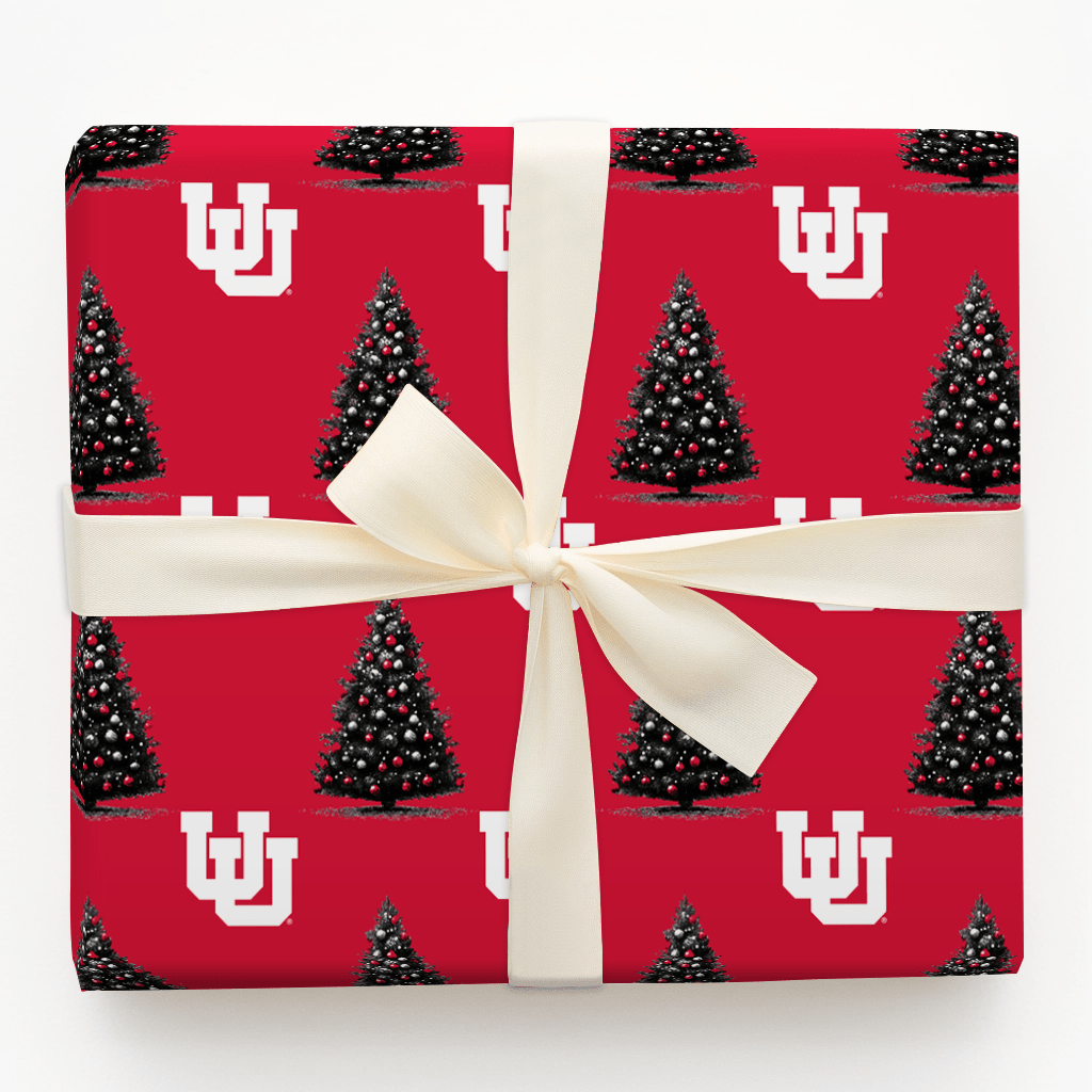 Deck the Utes Wrapping Paper: Utah Utes Christmas Gift Wrap – Aspen & Arlo