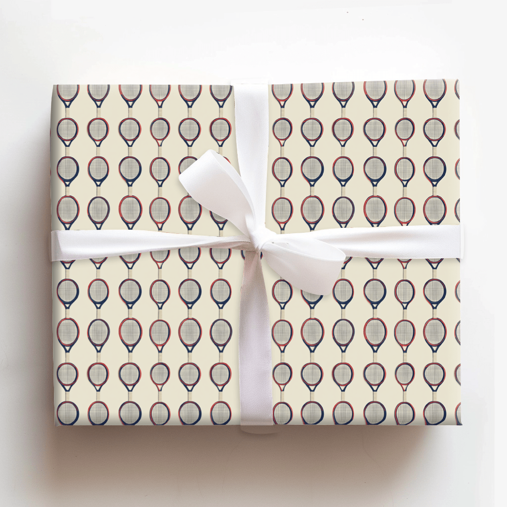 Court Couture Wrapping Paper: Tennis Sport Gift Wrap – Aspen & Arlo