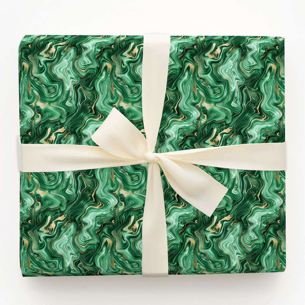 Wicked Wrapping Paper: Abstract Green Gift Wrap Wrapping Paper – Aspen ...