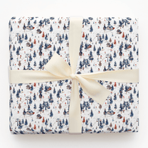 Winter Vacation Wrapping Paper: Ski Christmas Gift Wrap – Aspen & Arlo