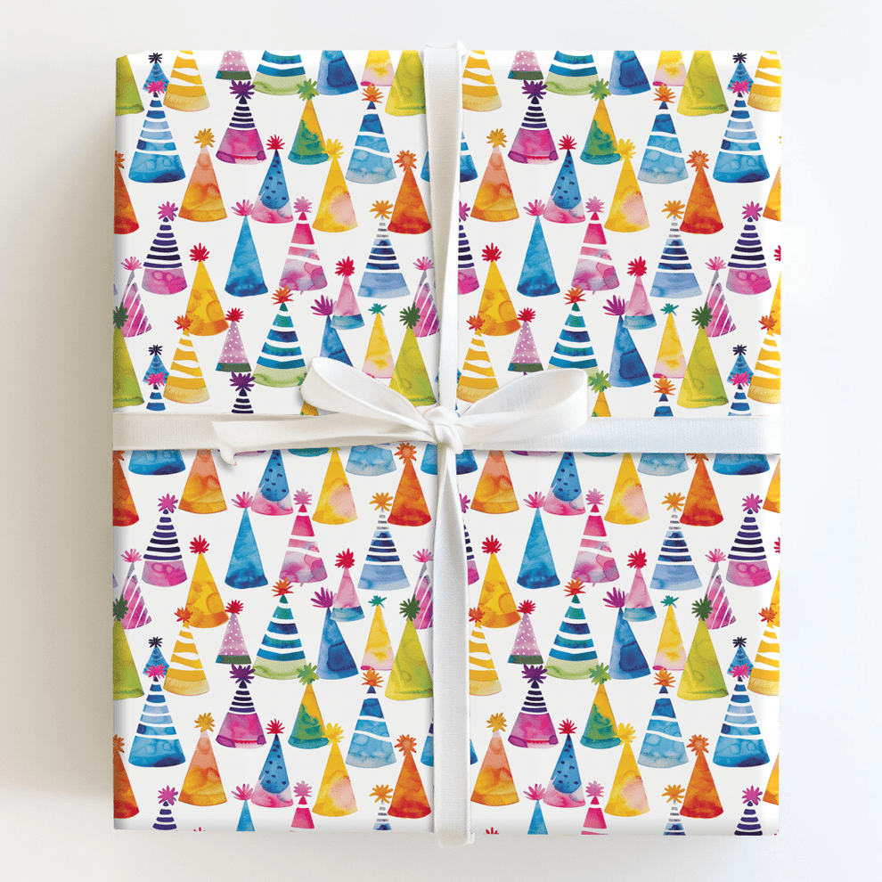 Hats Off Wrapping Paper: Birthday Gift Wrap – Aspen & Arlo