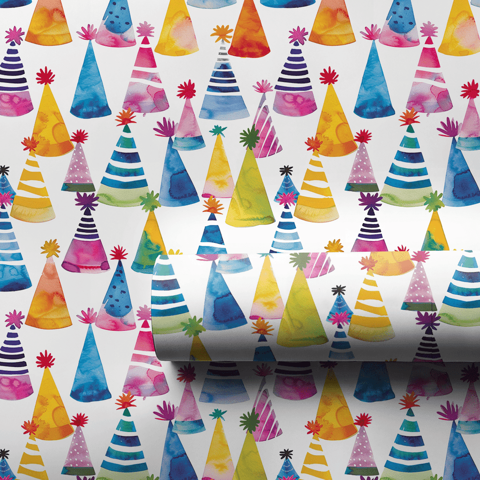 Hats Off Wrapping Paper: Birthday Gift Wrap – Aspen & Arlo