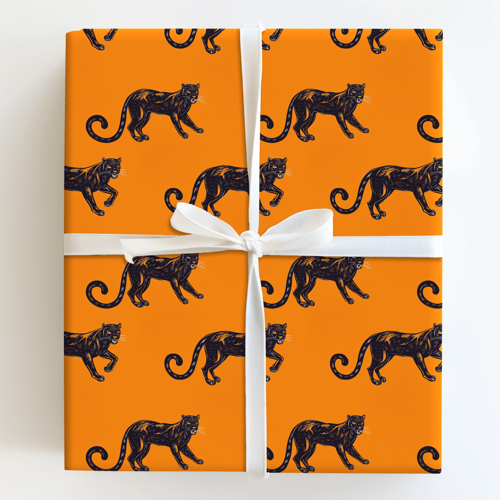 Big Cat Swag Wrapping Paper: Panther Zoo Gift Wrap – Aspen & Arlo