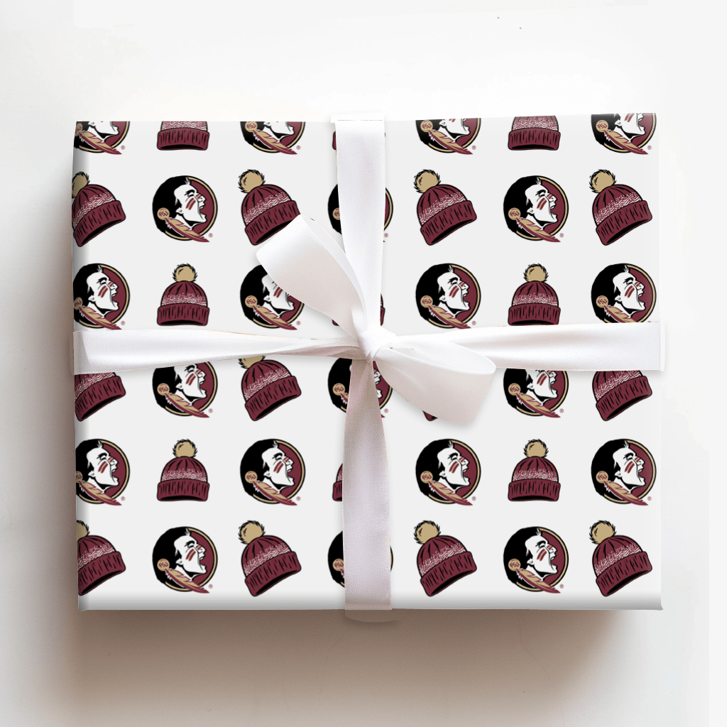 FHS Beanie Wrapping Paper: Florida State Gift Wrap – Aspen & Arlo