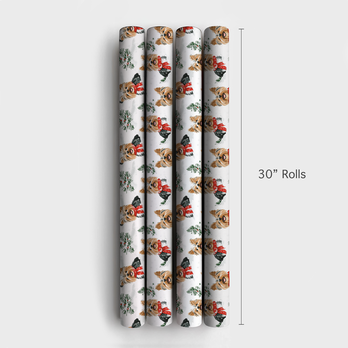 Snow Day for Yorkies Wrapping Paper: Yorkie Dog Gift Wrap – Aspen & Arlo