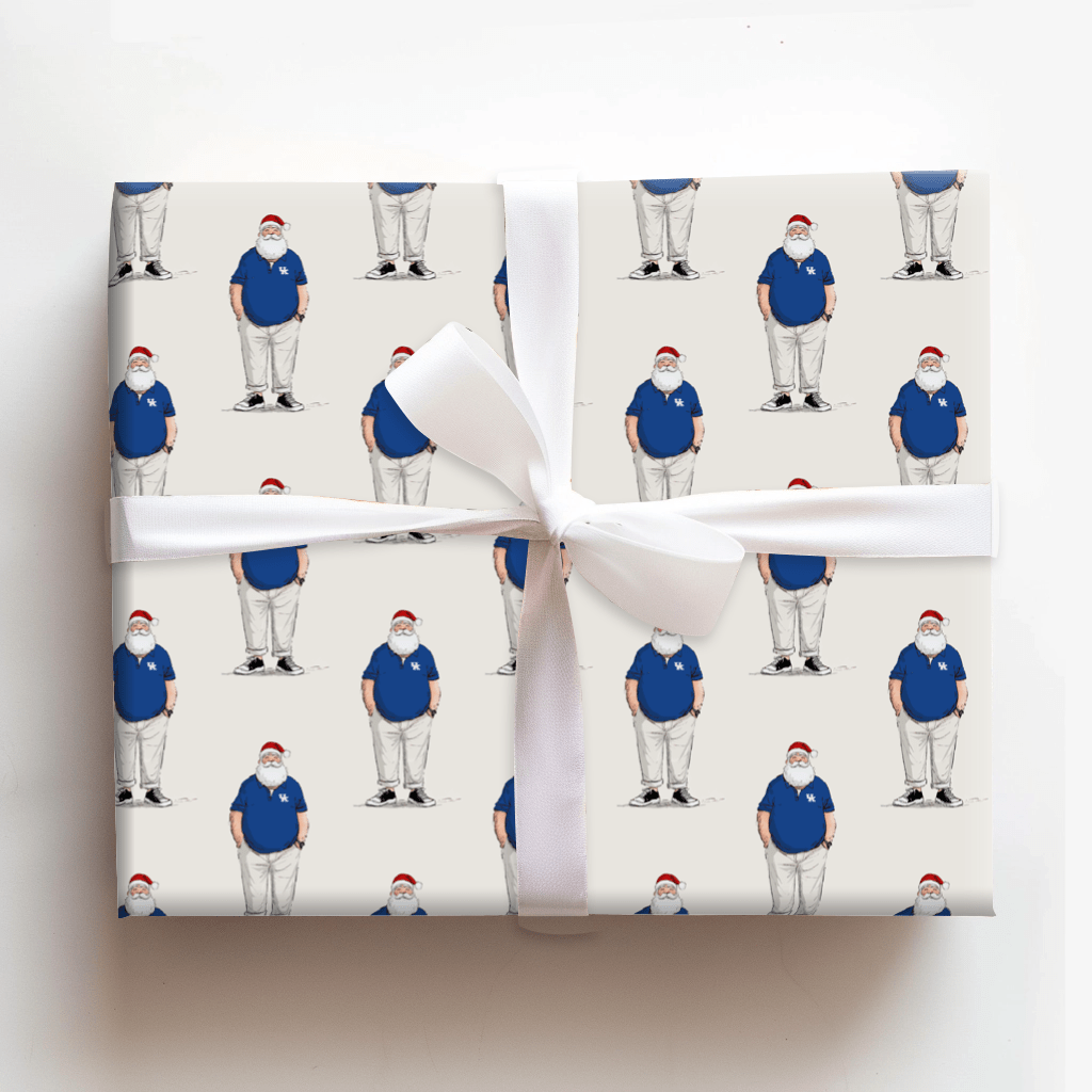 UK Santa Polo Wrapping Paper: Kentucky SEC Gift Wrap – Aspen & Arlo