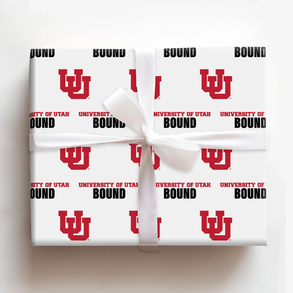 Utah Bound Wrapping Paper: Collegiate Gift Wrap for Utah Fans – Aspen ...