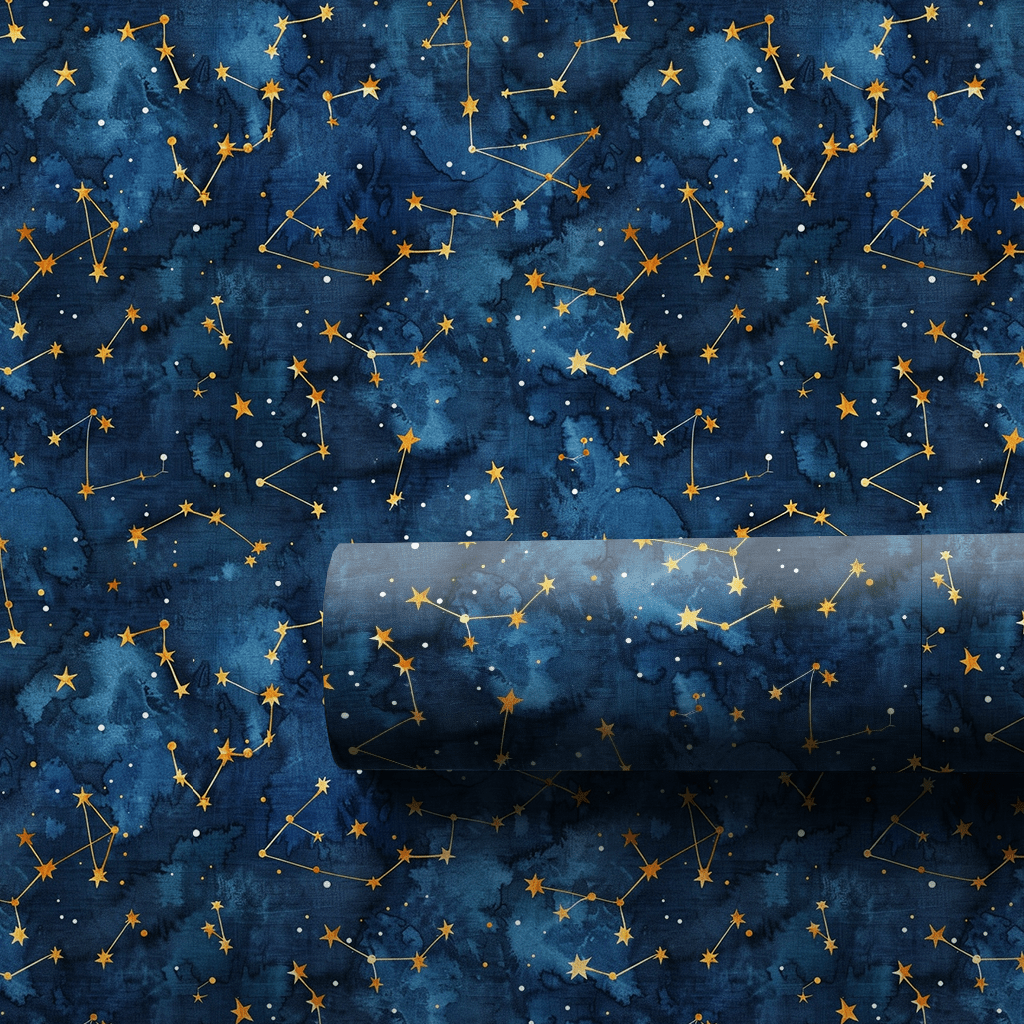 Curious Constellations Wrapping Paper: Space Gift Wrap – Aspen & Arlo