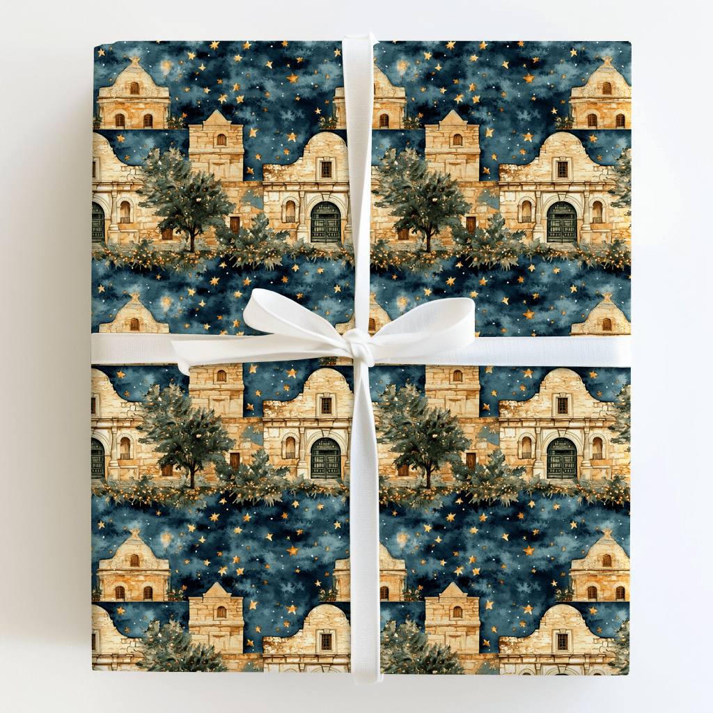 Alamo Christmas Wrapping Paper – Aspen & Arlo Gift Wrap