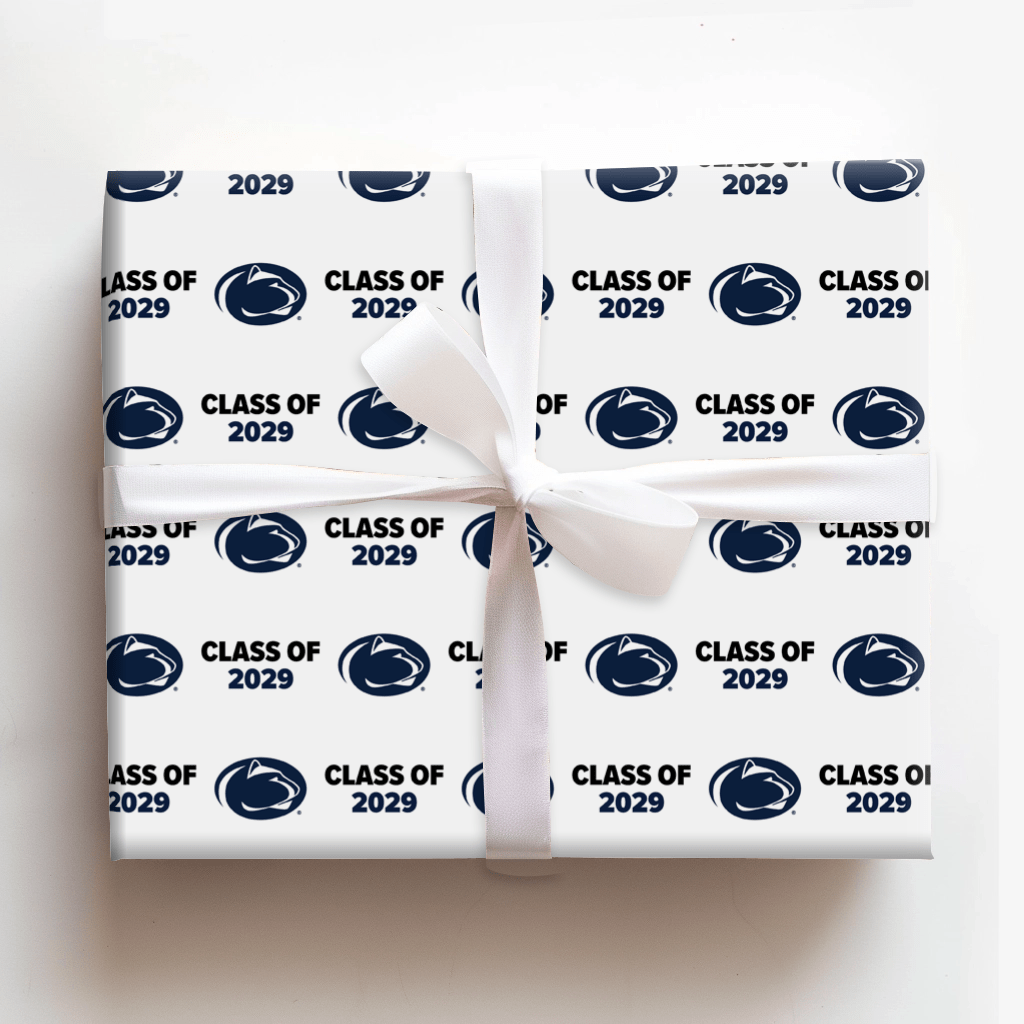 Penn State Class of 2029 Wrapping Paper: Collegiate Gift Wrap Wrapping ...