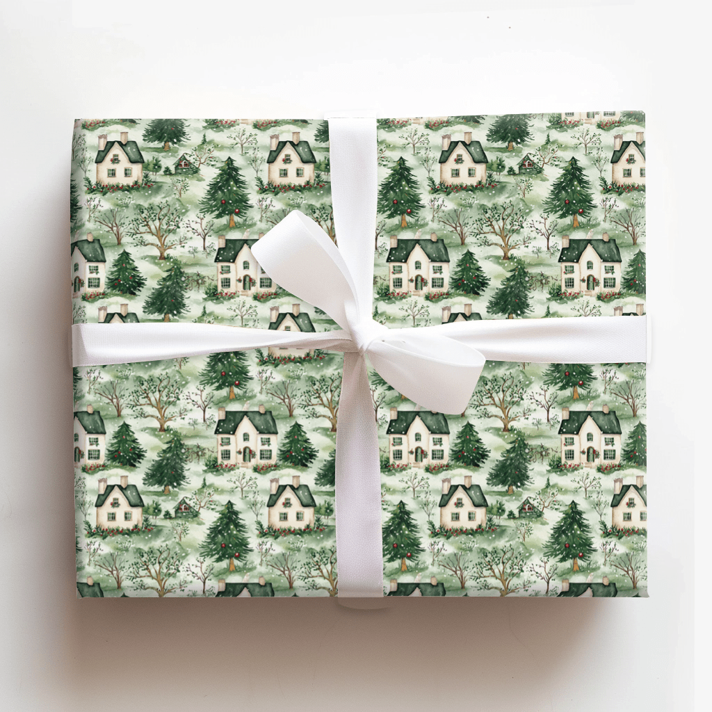 Dublin December Wrapping Paper: Christmas Ireland Gift Wrap – Aspen & Arlo