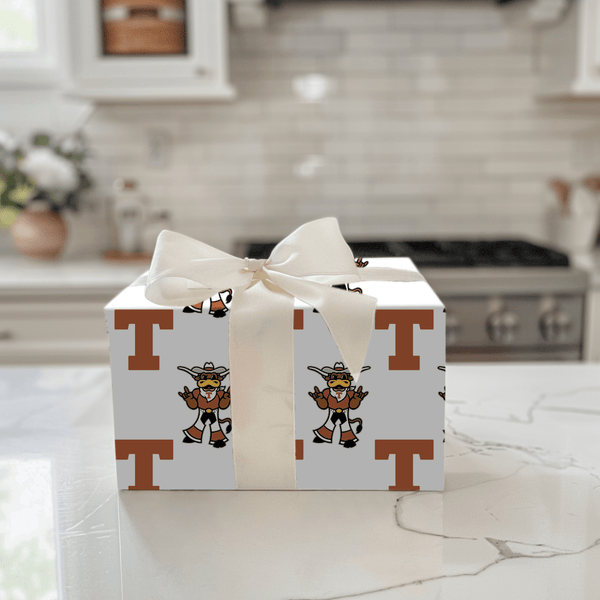 Longhorn T Wrapping Paper: Texas Gift Wrap for UT Austin Fans Wrapping ...