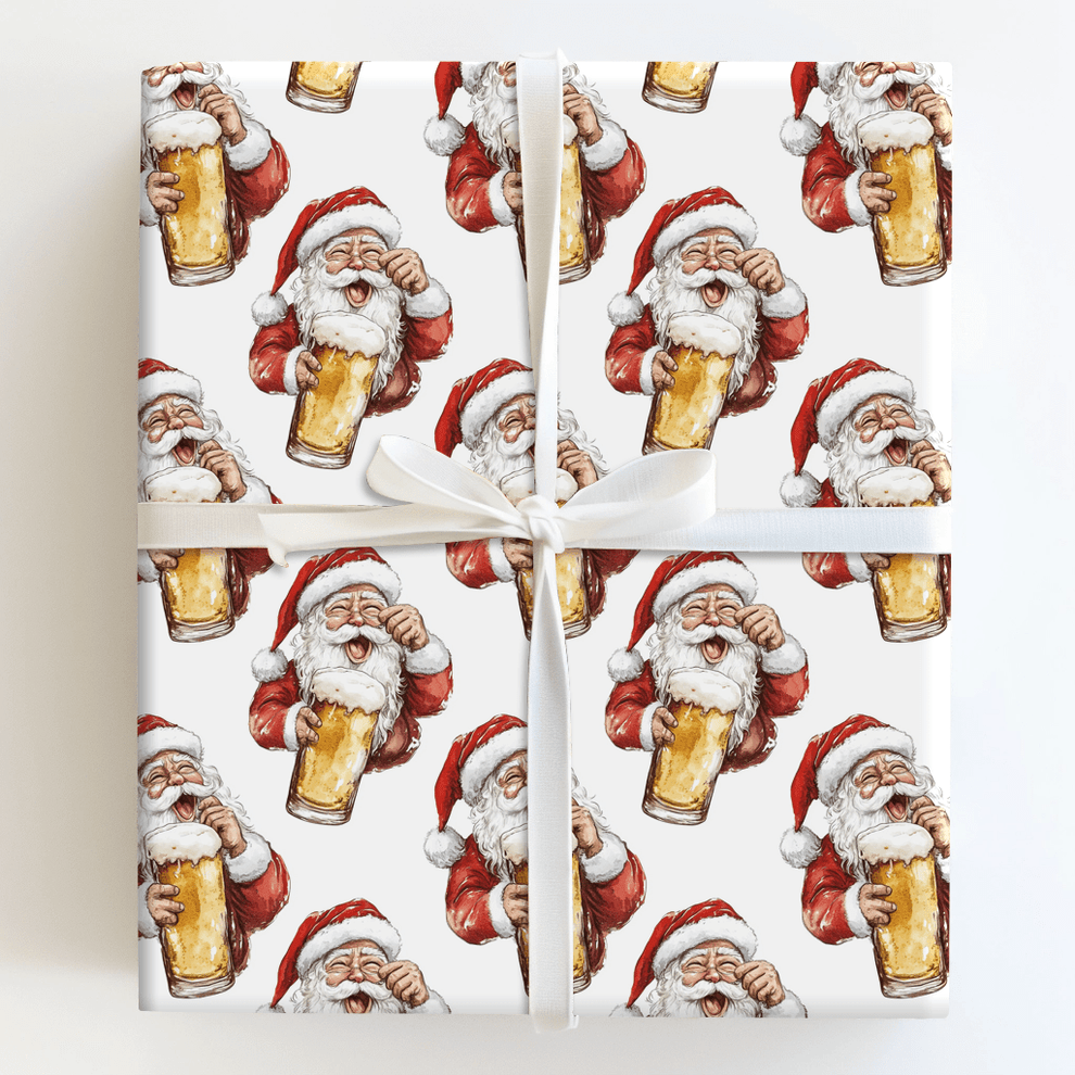North Pole Tap Wrapping Paper: Christmas Beer Gift Wrap – Aspen & Arlo
