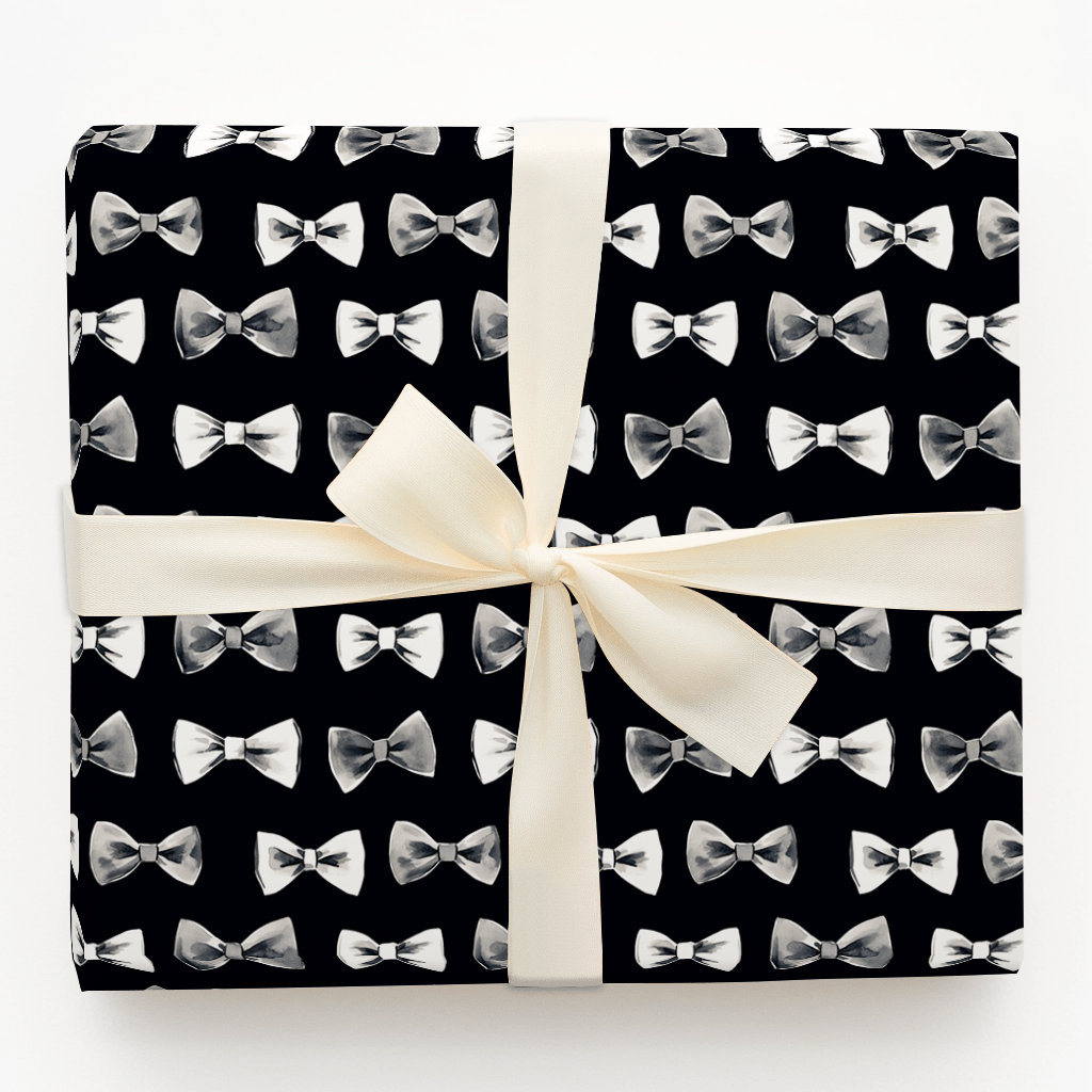 Sharp Contrast Wrapping Paper: Tuxedo Wedding Gift Wrap – Aspen & Arlo