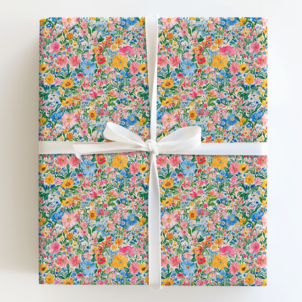 Spring Blooming Wrapping Paper: Floral Gift Wrap for Easter and Mother ...