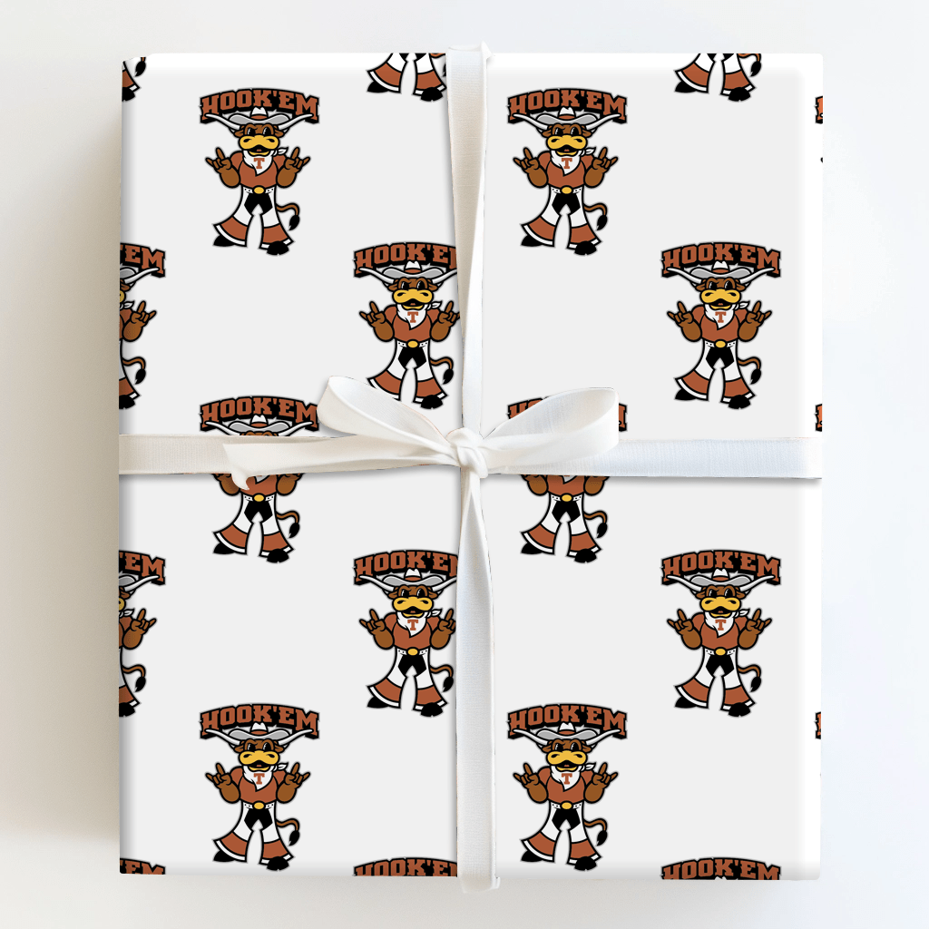Texas Spirit Wrapping Paper: UT Austin Gift Wrap – Aspen & Arlo