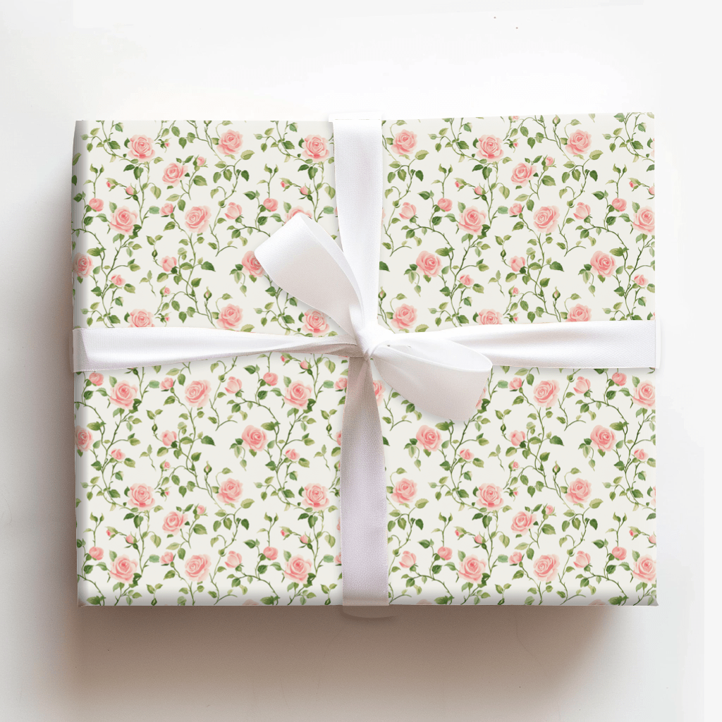 Tiny Blossoms Wrapping Paper: Floral Gift Wrap for Baby Girl – Aspen & Arlo