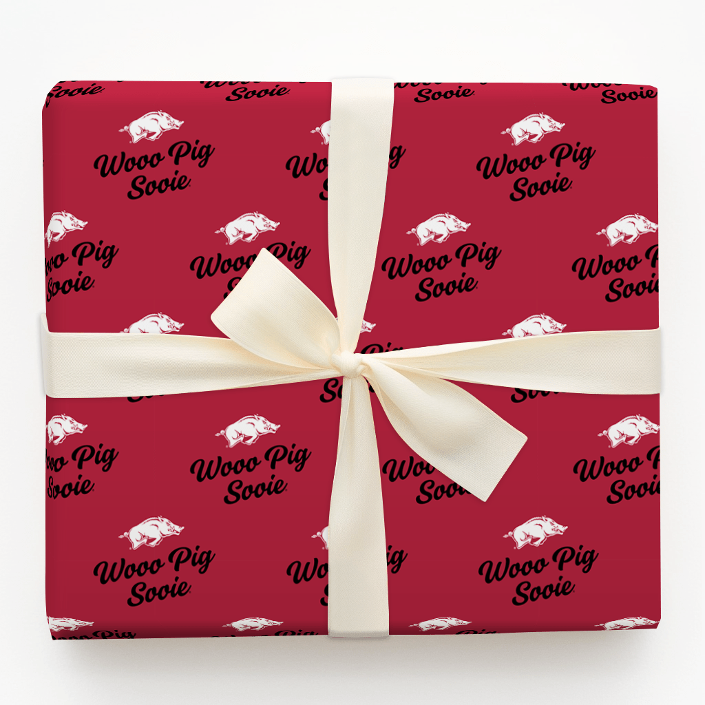 Wooo Pig Sooie Wrapping Paper: Arkansas SEC Gift Wrap – Aspen & Arlo