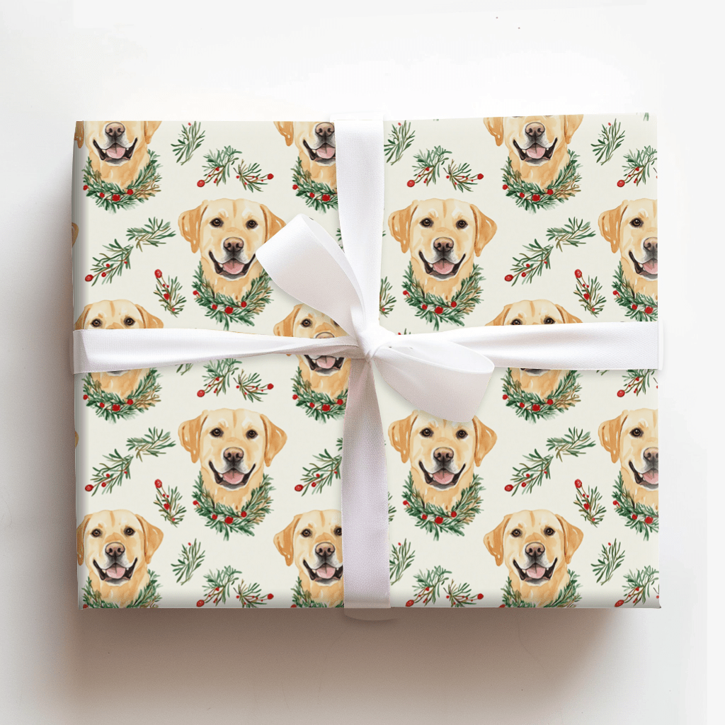 December Dog Wrapping Paper: Christmas Puppy Gift Wrap – Aspen & Arlo