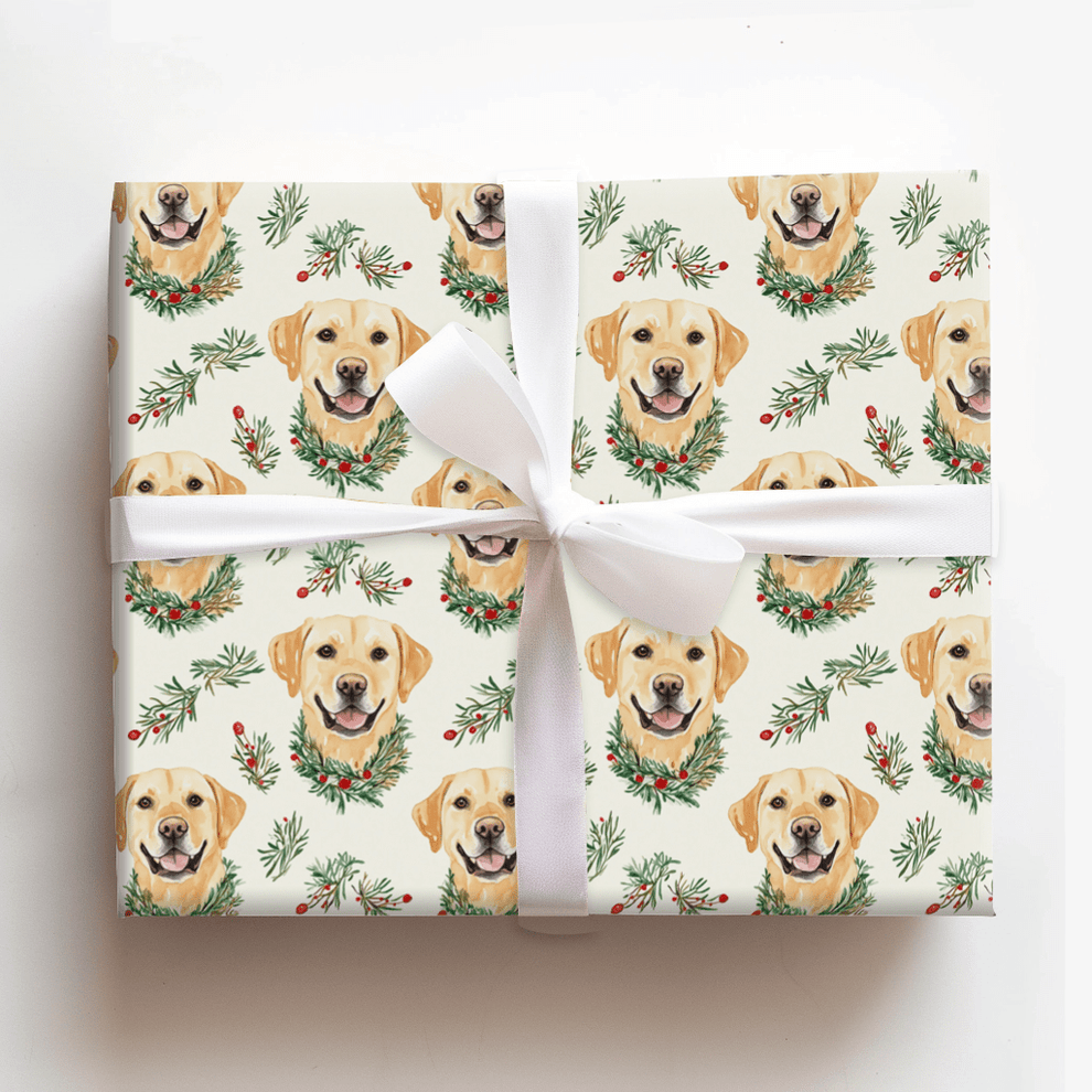 December Dog Wrapping Paper: Christmas Puppy Gift Wrap – Aspen & Arlo