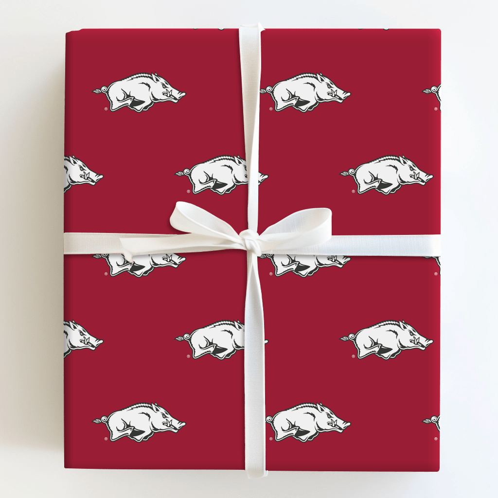 Razor Rush Wrapping Paper: Arkansas SEC Gift Wrap – Aspen & Arlo
